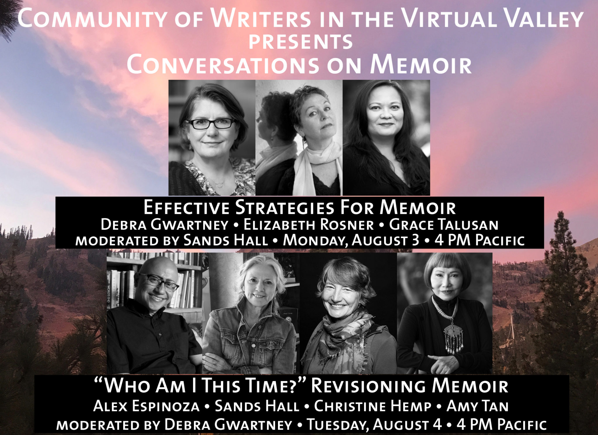 Memoir Workshop Public Events in the Virtual Valley | Community of Writers