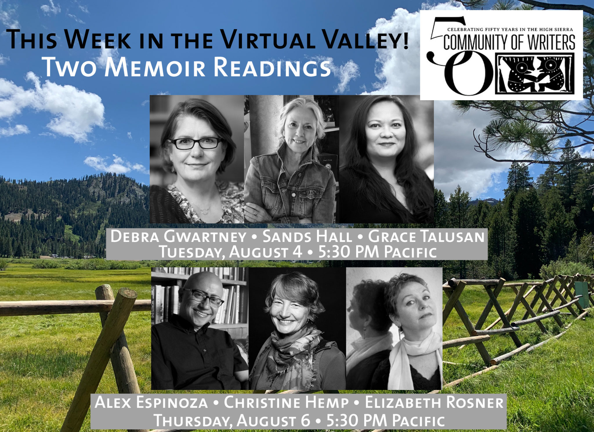 Memoir Workshop Public Events in the Virtual Valley | Community of Writers