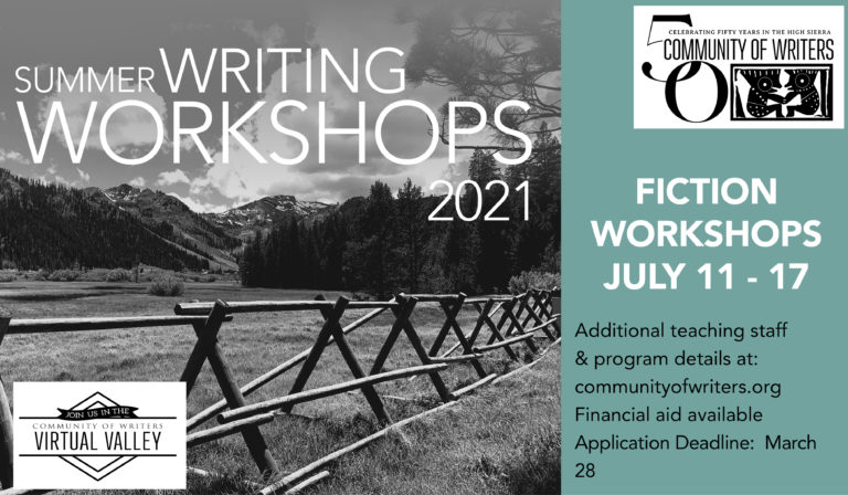 2021 Summer Fiction Workshops | Community of Writers