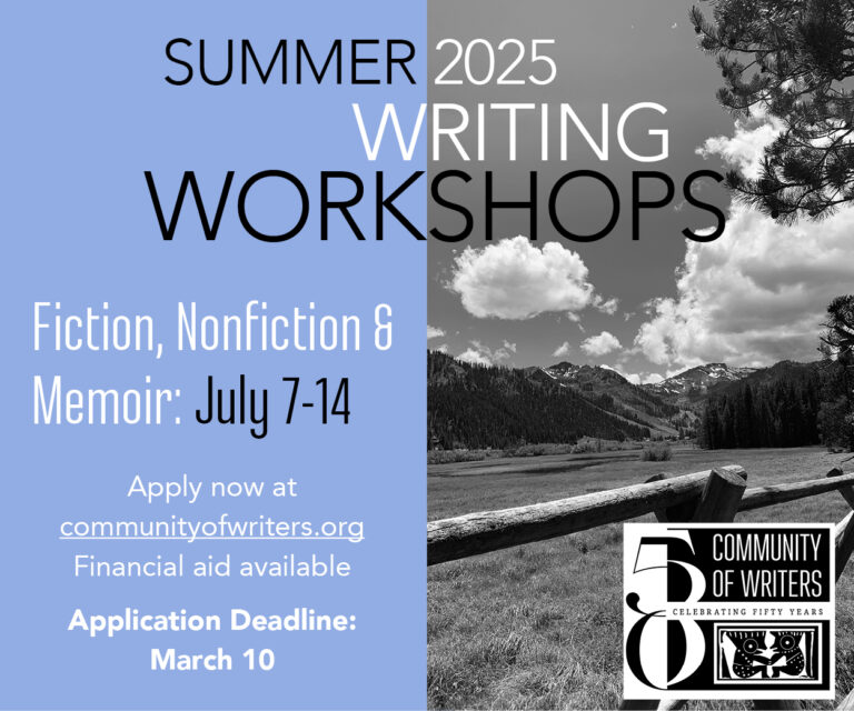 Summer Writing Workshops | Community of Writers